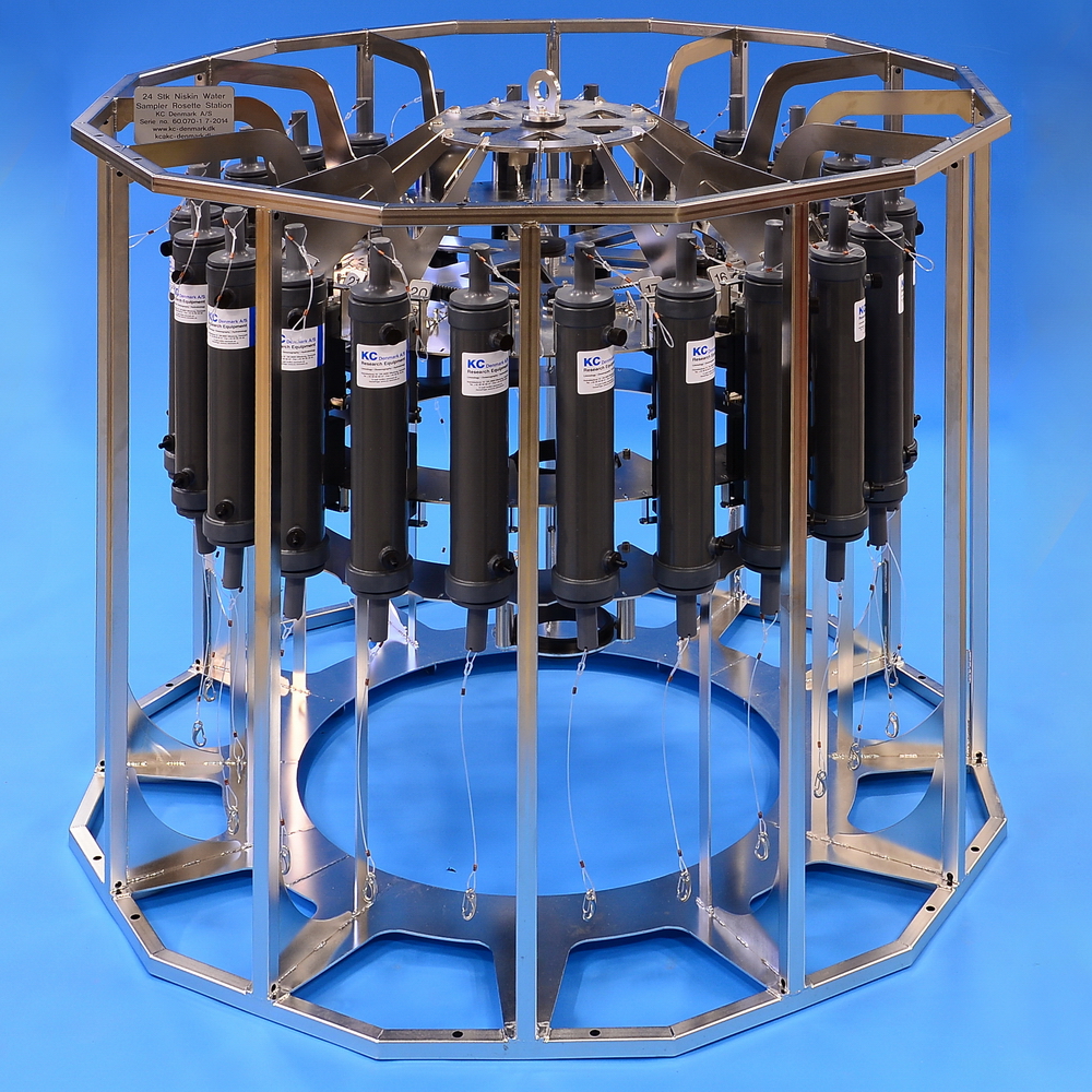 Rosette station 24 bottles, KC Denmark · Oceanography · Limnology ...